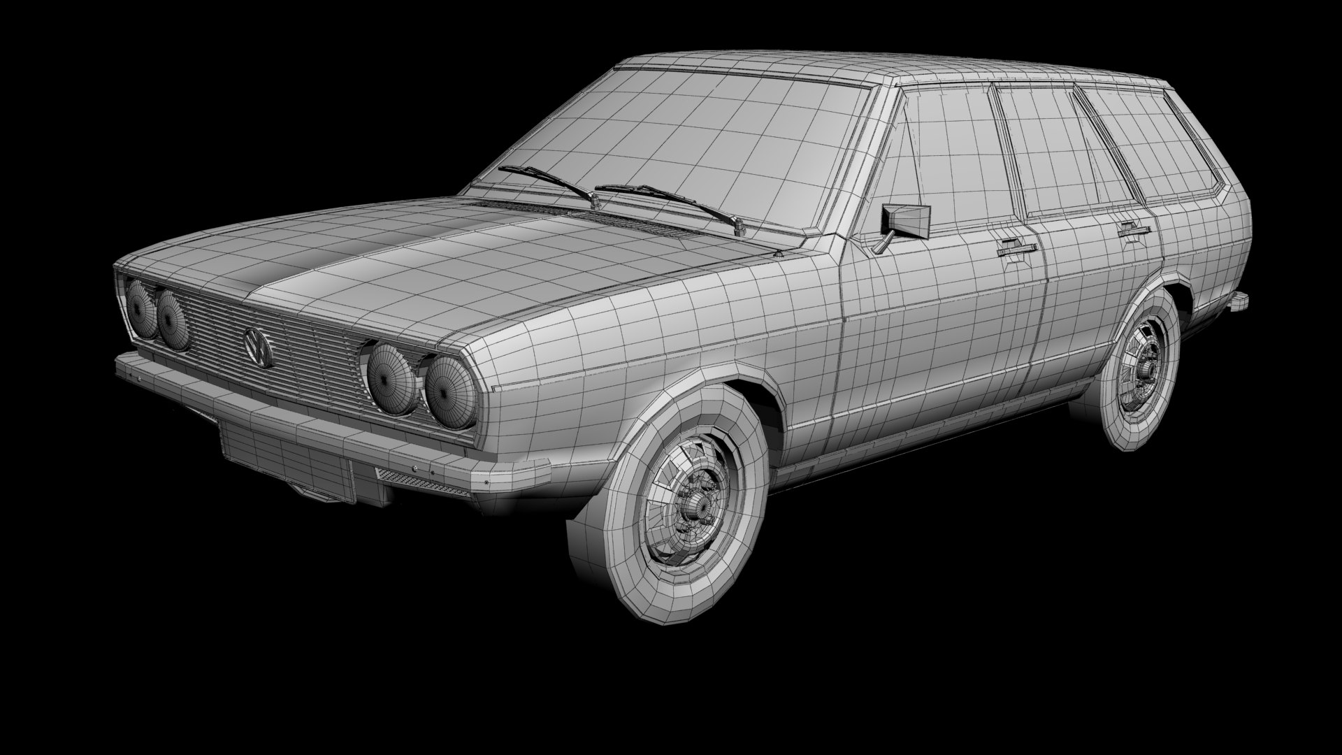 3D Volkswagen Passat B1 Variant Model - TurboSquid 2310001