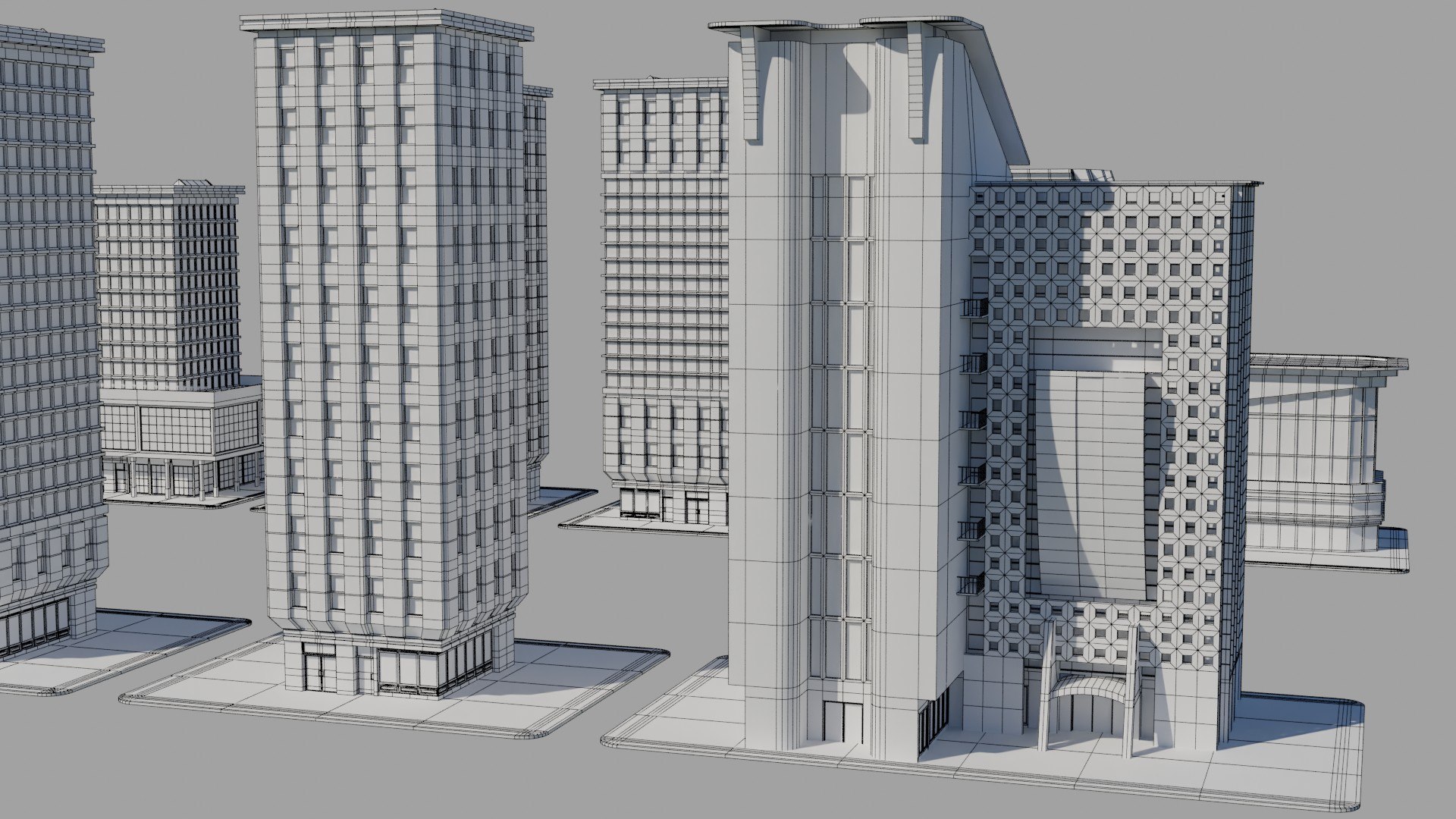 City Block 03 Model - TurboSquid 1913733