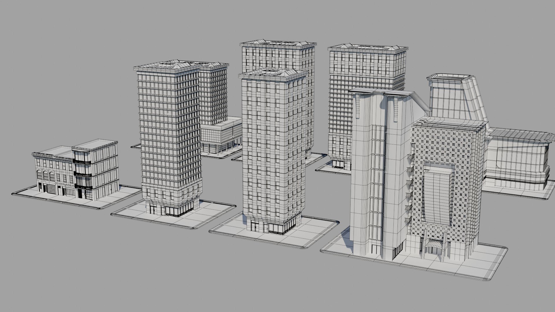 City Block 03 Model - TurboSquid 1913733