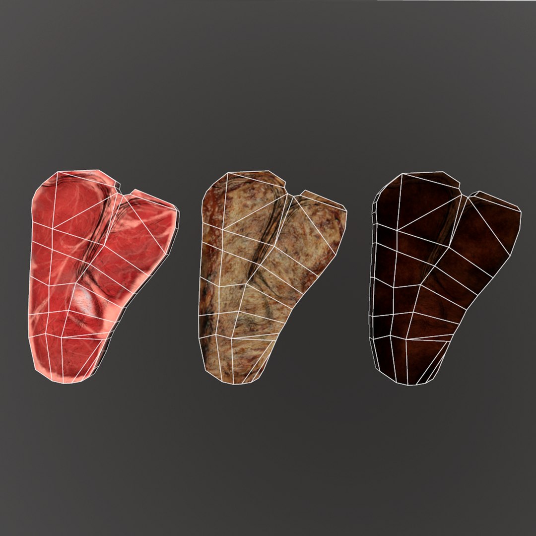 T-bone Steak Model - TurboSquid 1289392