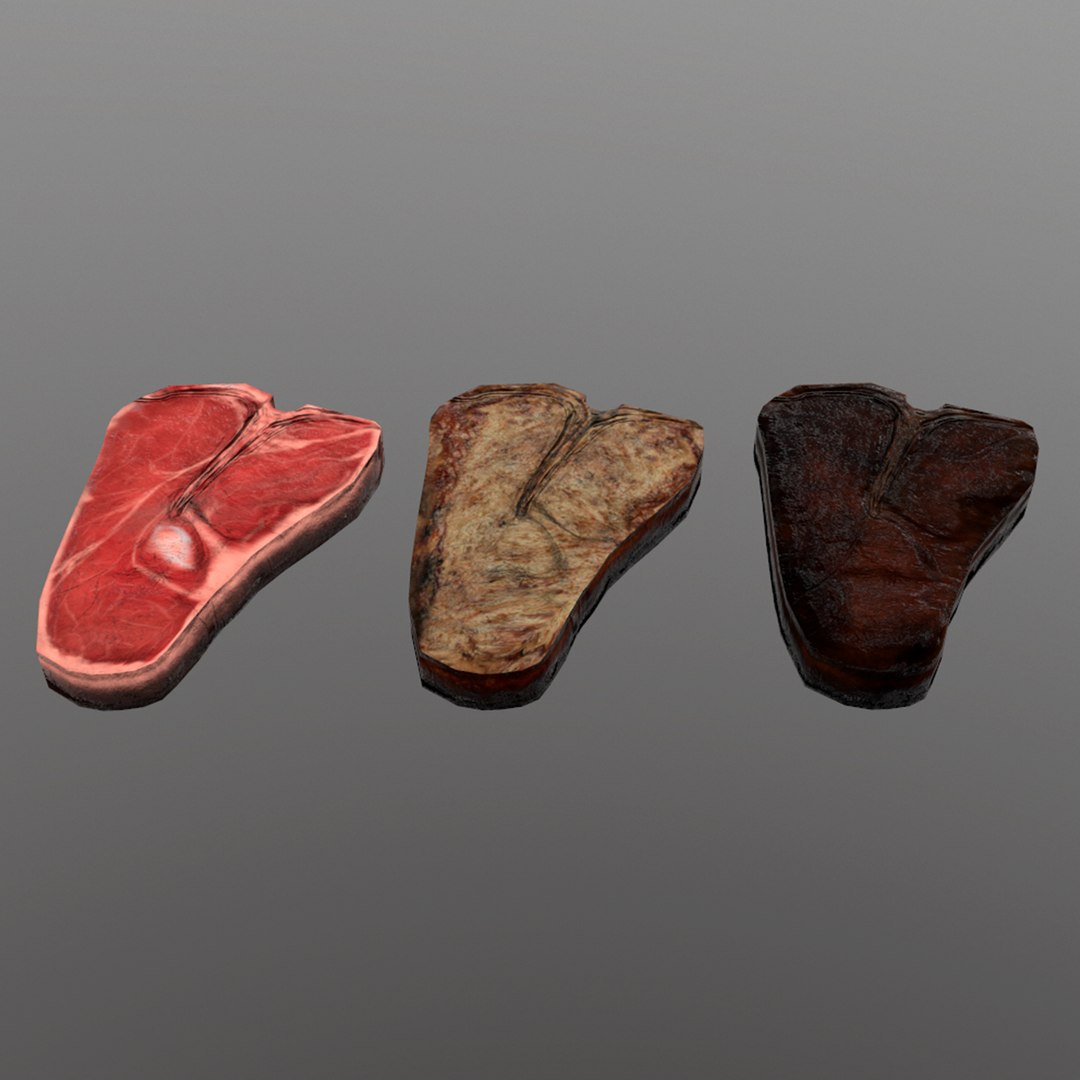 T-bone Steak Model - TurboSquid 1289392
