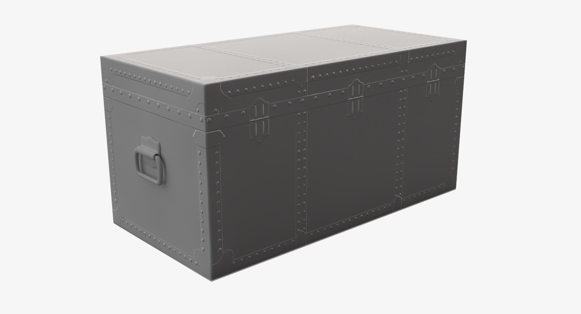 Antique Chest 3d Model