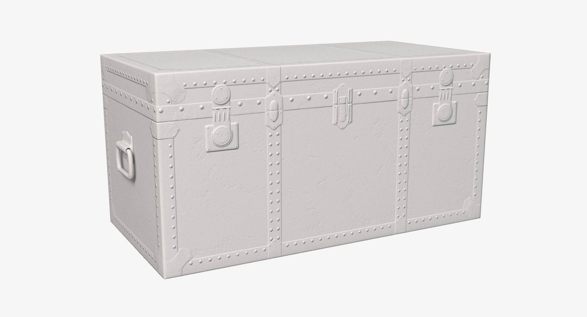 Antique Chest 3d Model