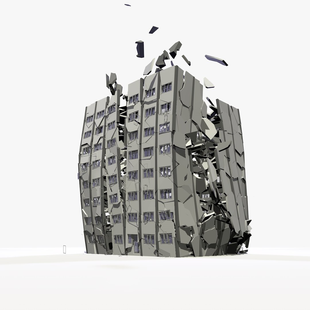 3D Building 2 Collapse Animations - TurboSquid 1445208
