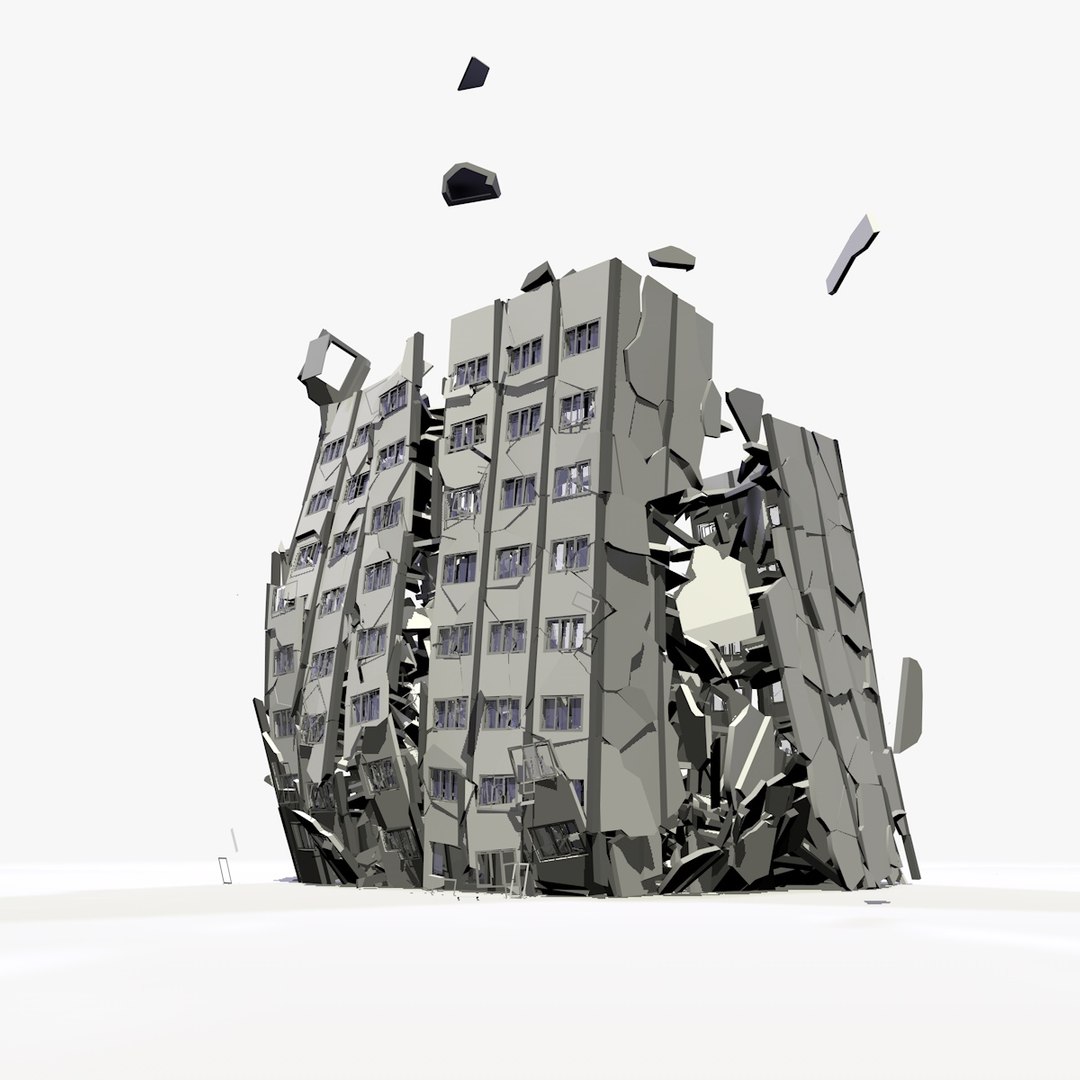 3D Building 2 Collapse Animations - TurboSquid 1445208