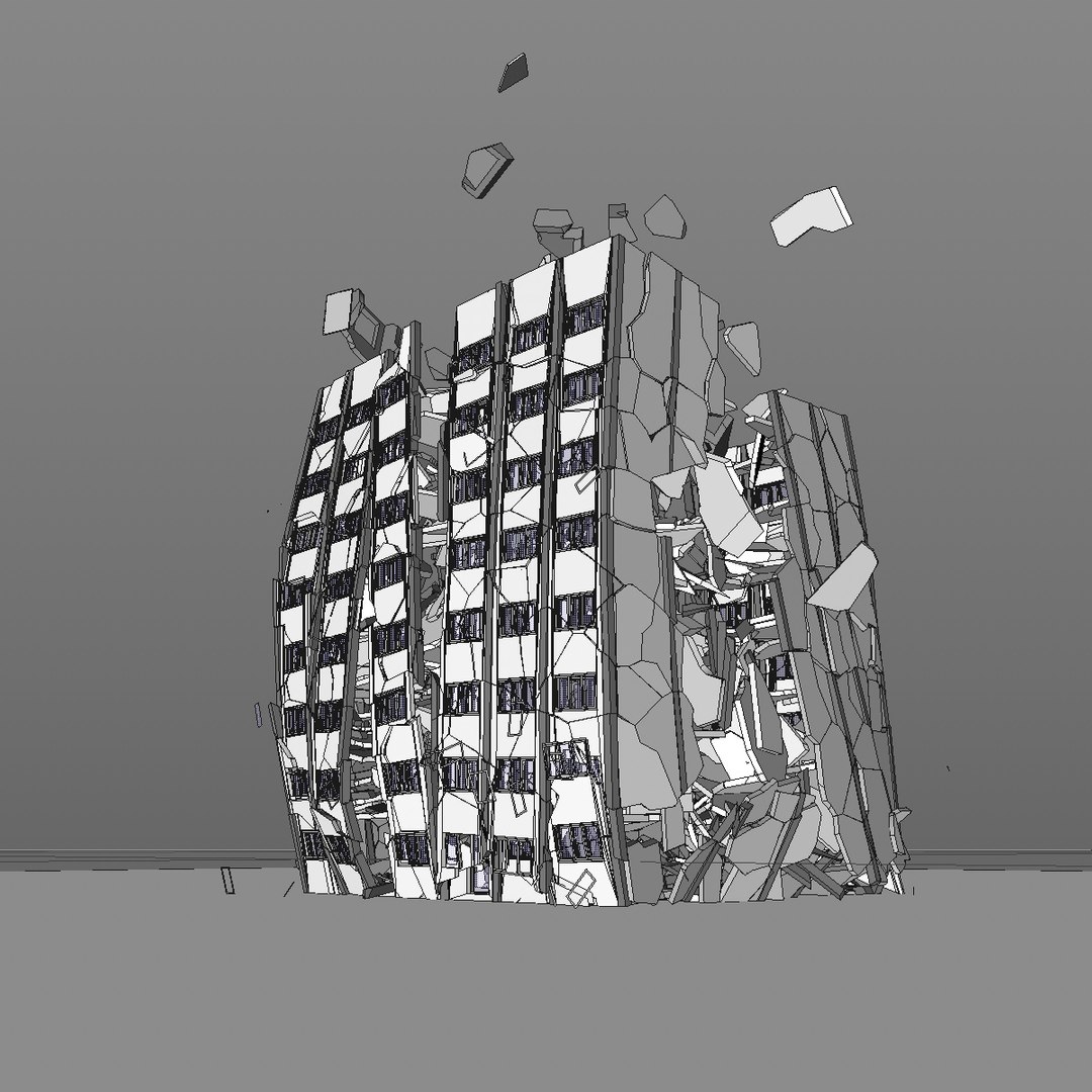 3D Building 2 Collapse Animations - TurboSquid 1445208