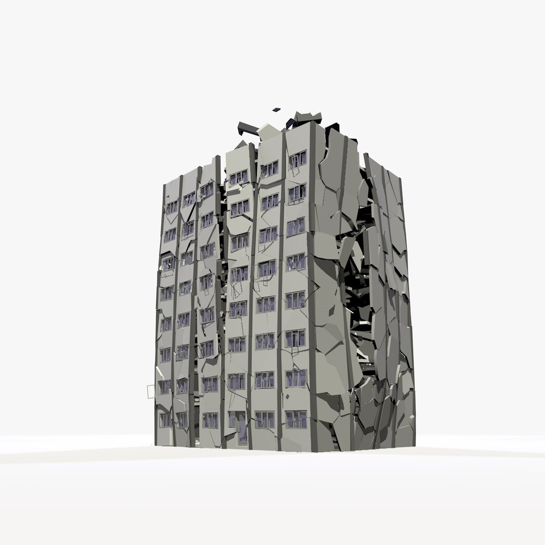 3D Building 2 Collapse Animations - TurboSquid 1445208