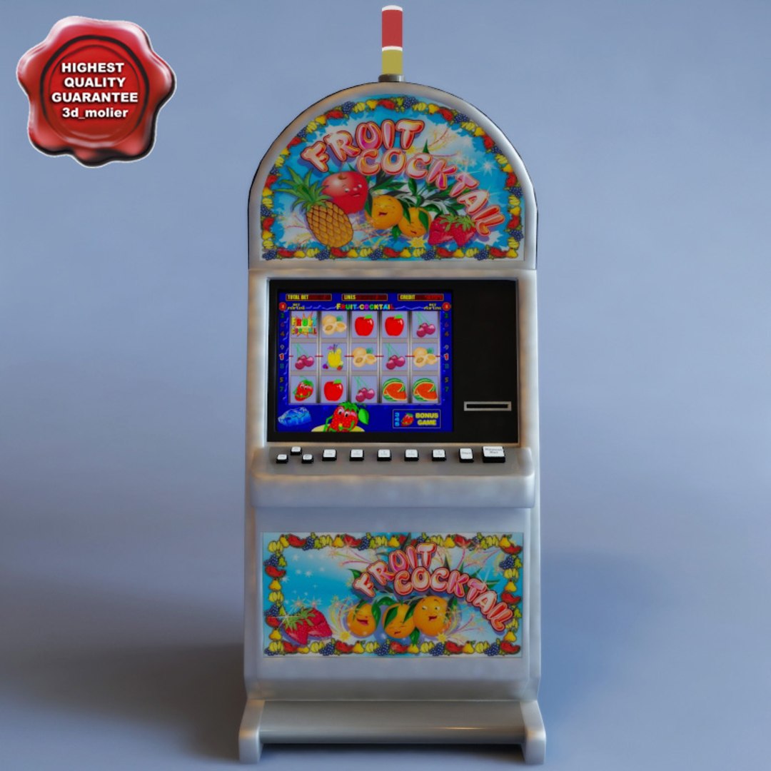 3d Model Slot Machine Fruitecocktail
