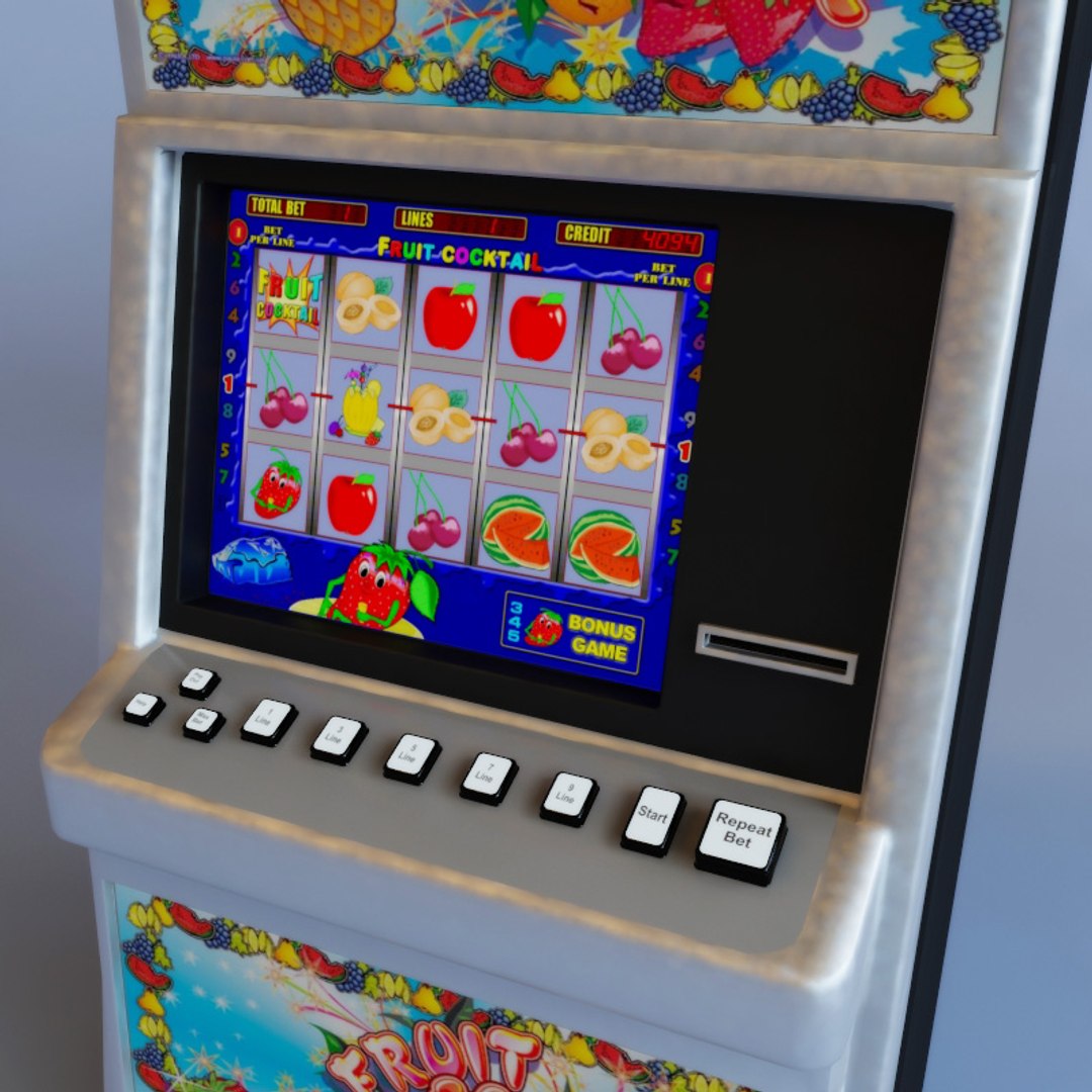 3d Model Slot Machine Fruitecocktail