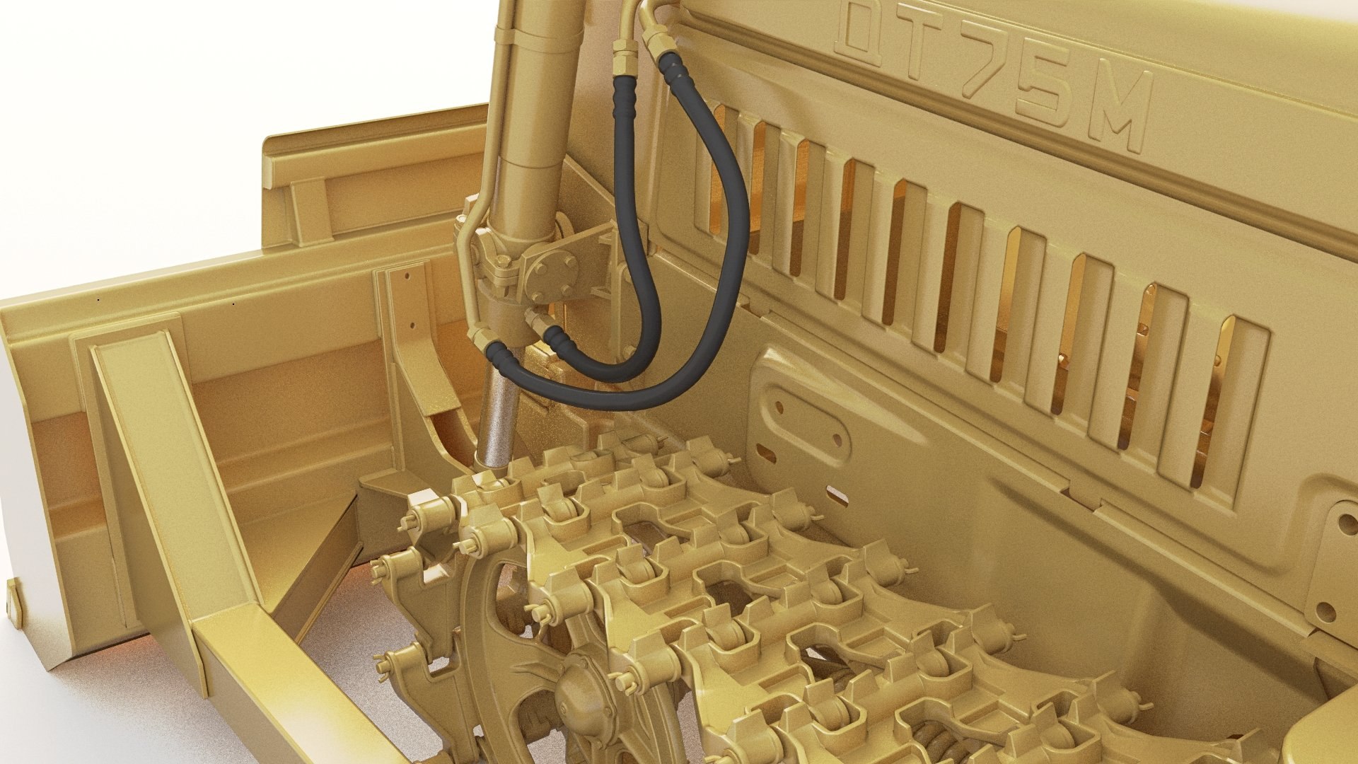 3D Bulldozer Dt-75 Dt Model - TurboSquid 1529249