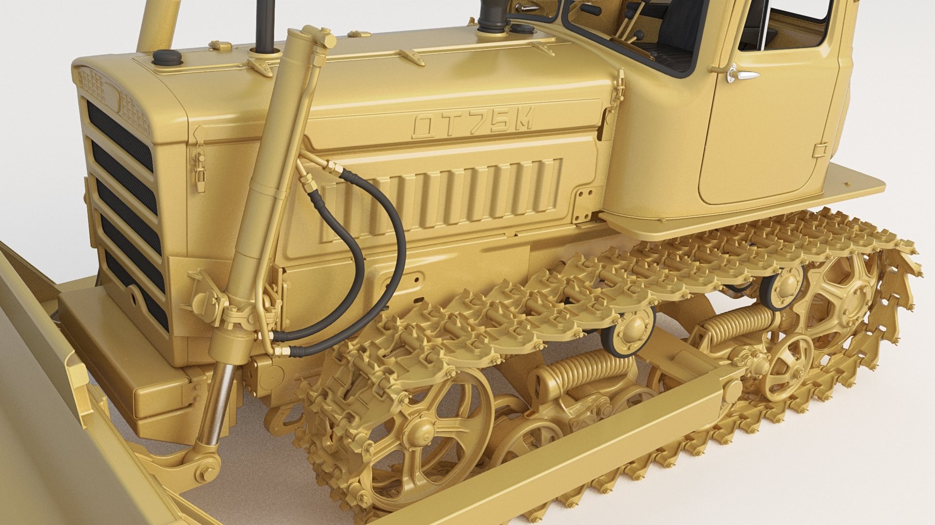 3D Bulldozer Dt-75 Dt Model - TurboSquid 1529249