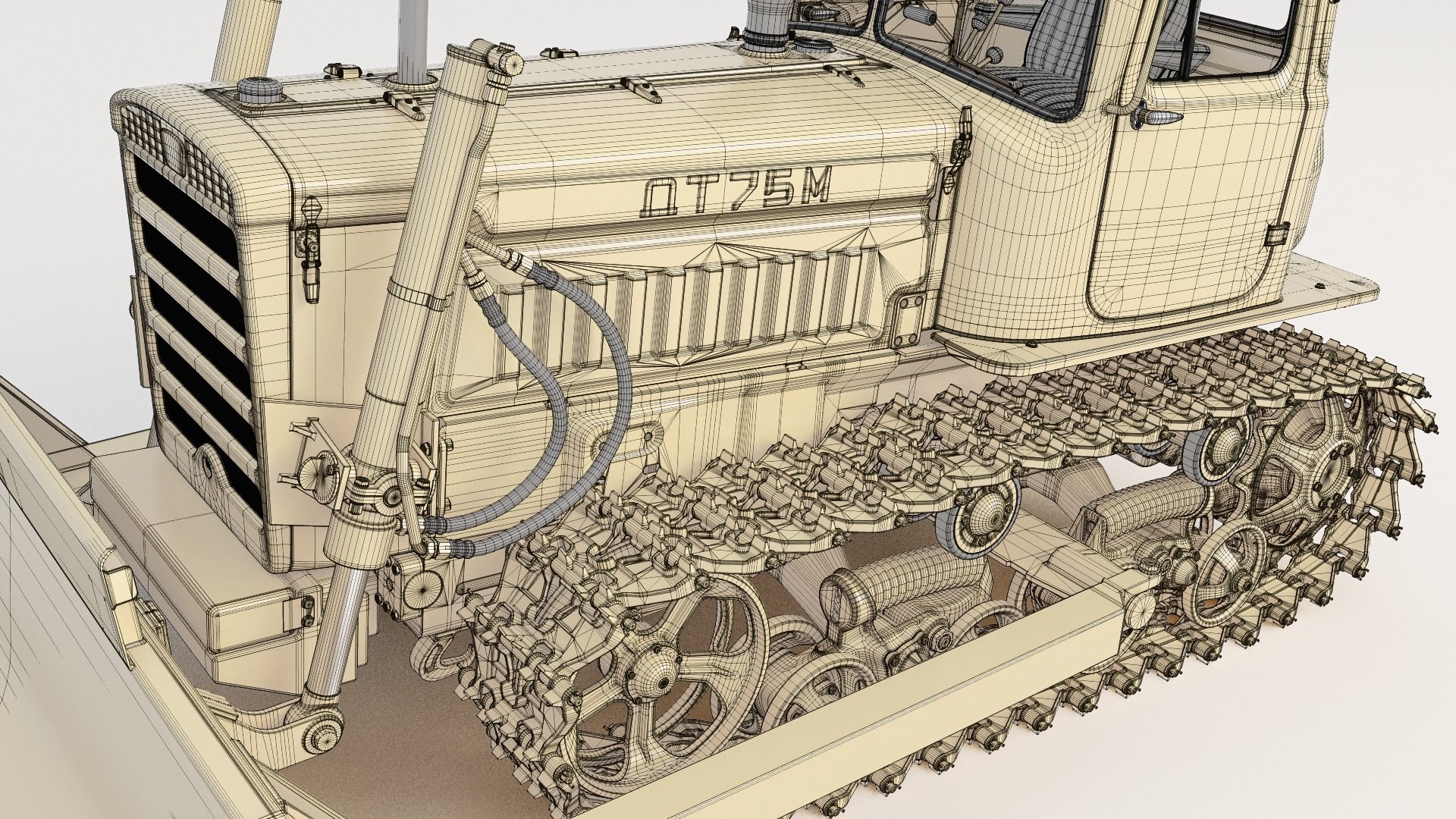 3D Bulldozer Dt-75 Dt Model - TurboSquid 1529249