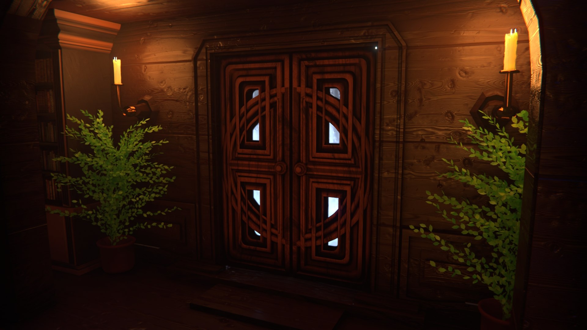 Library wooden door Low-poly 3D model - TurboSquid 2100895