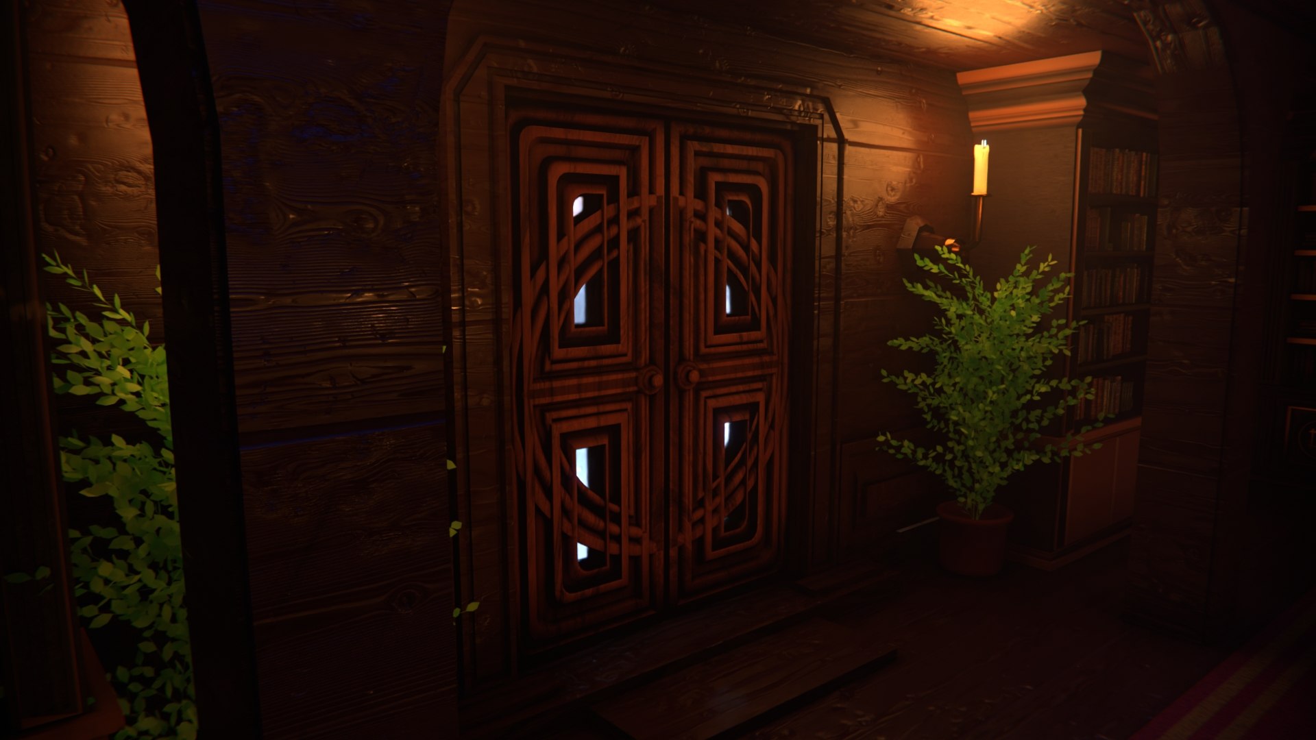Library Wooden Door Low-poly 3D Model - TurboSquid 2100895