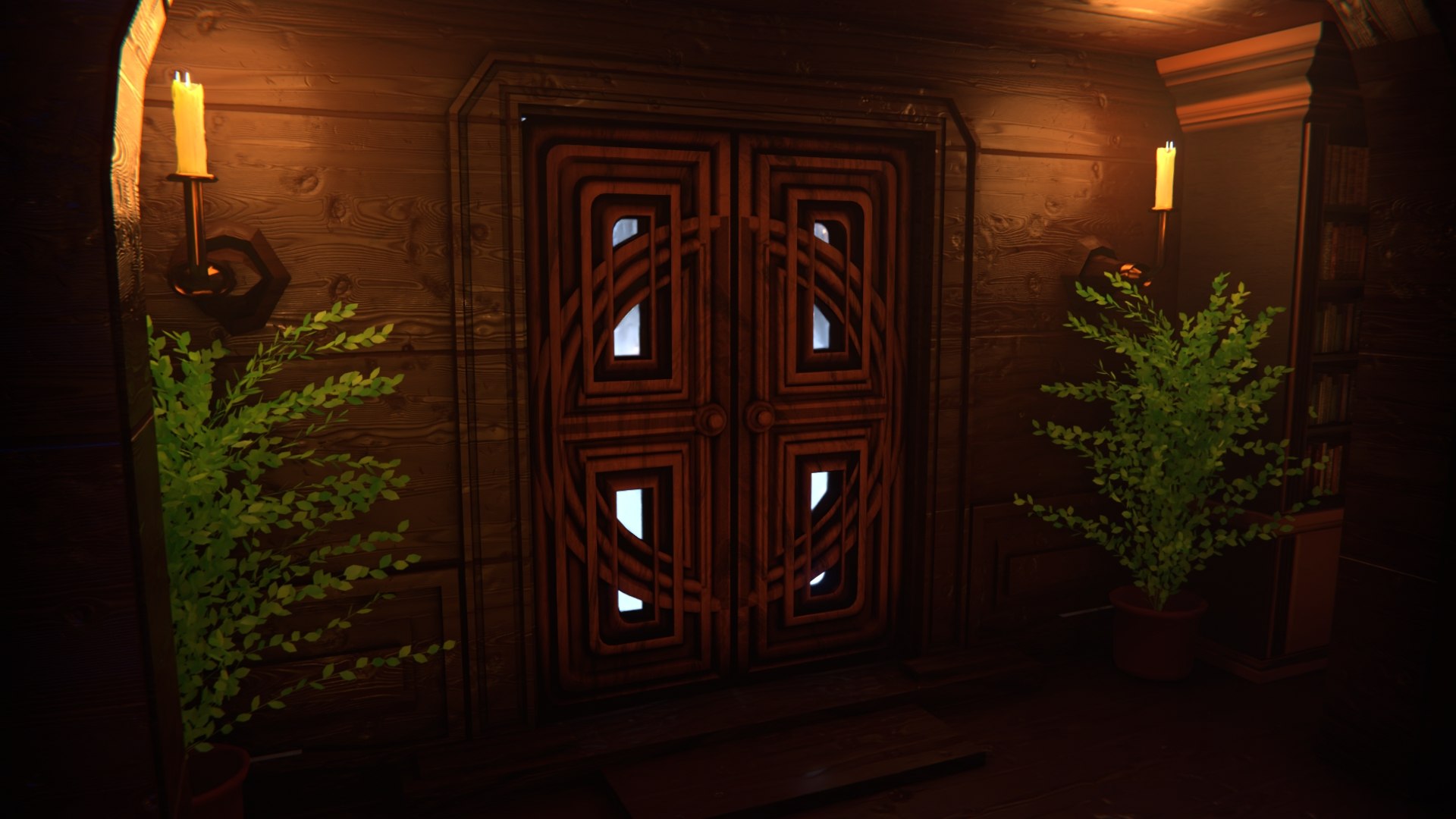 Library Wooden Door Low-poly 3D Model - TurboSquid 2100895