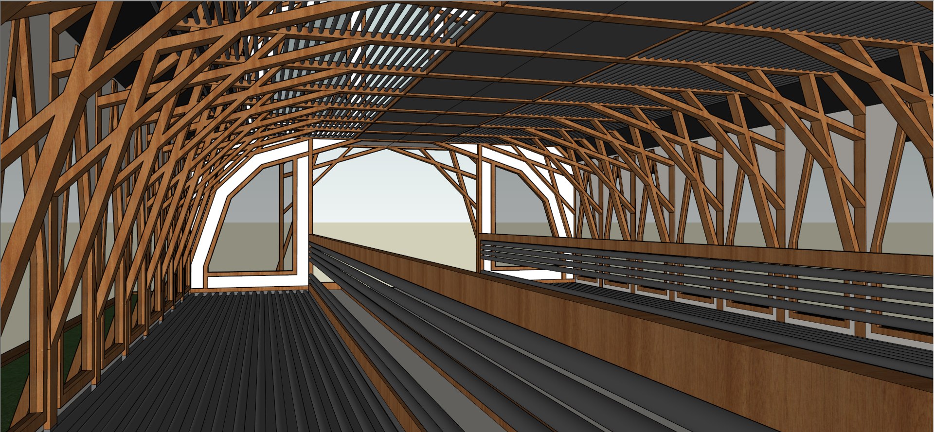 Modern Stable 3d 3ds