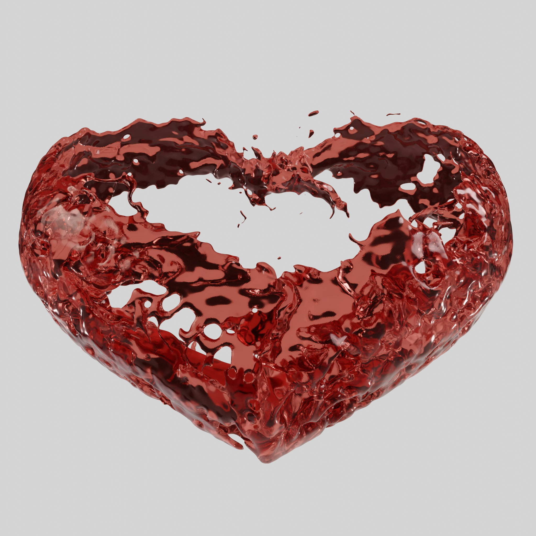 3D model Liquid Heart - TurboSquid 1954752