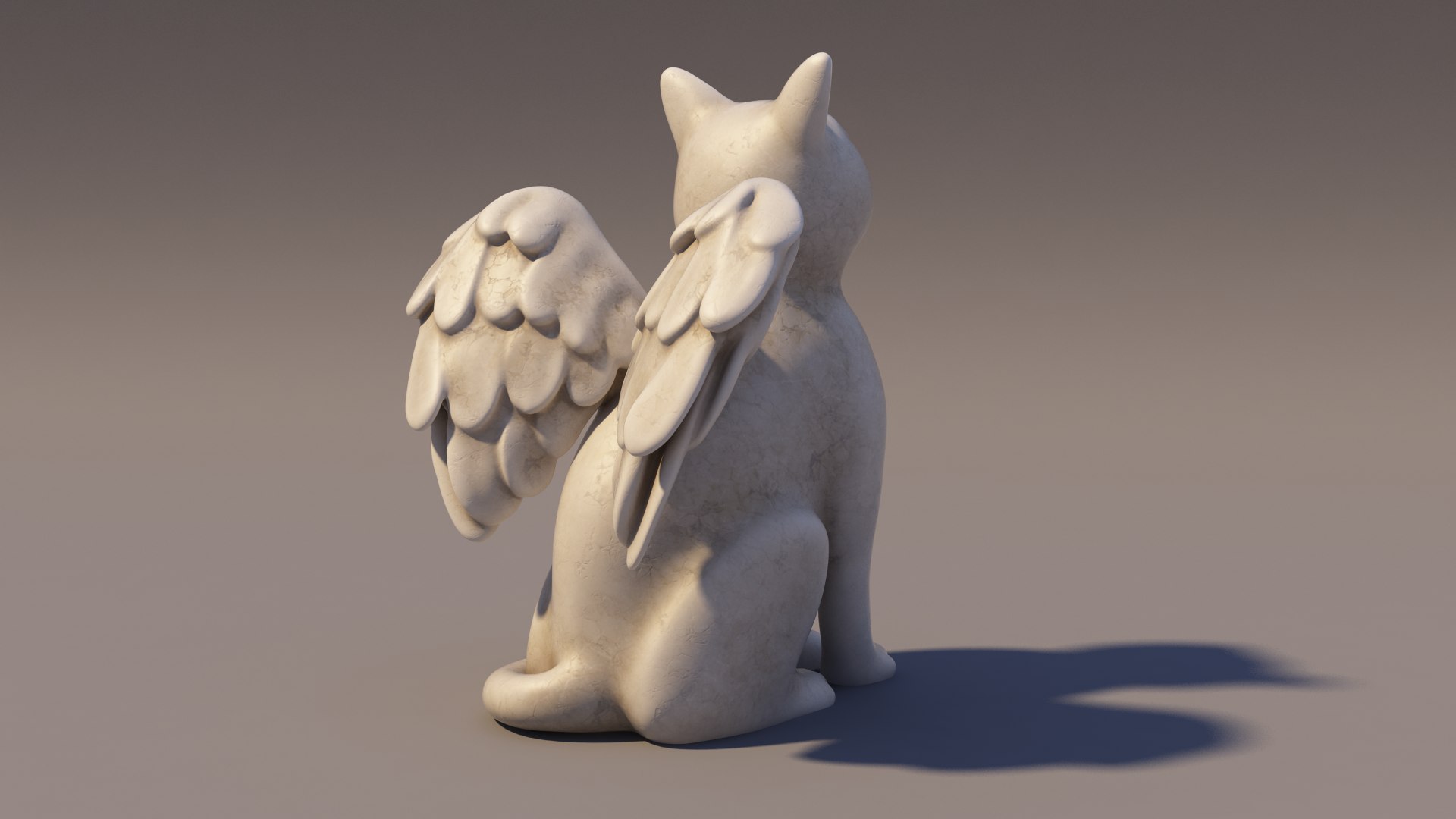 Wing Cat Statue 3D Model - TurboSquid 1478688