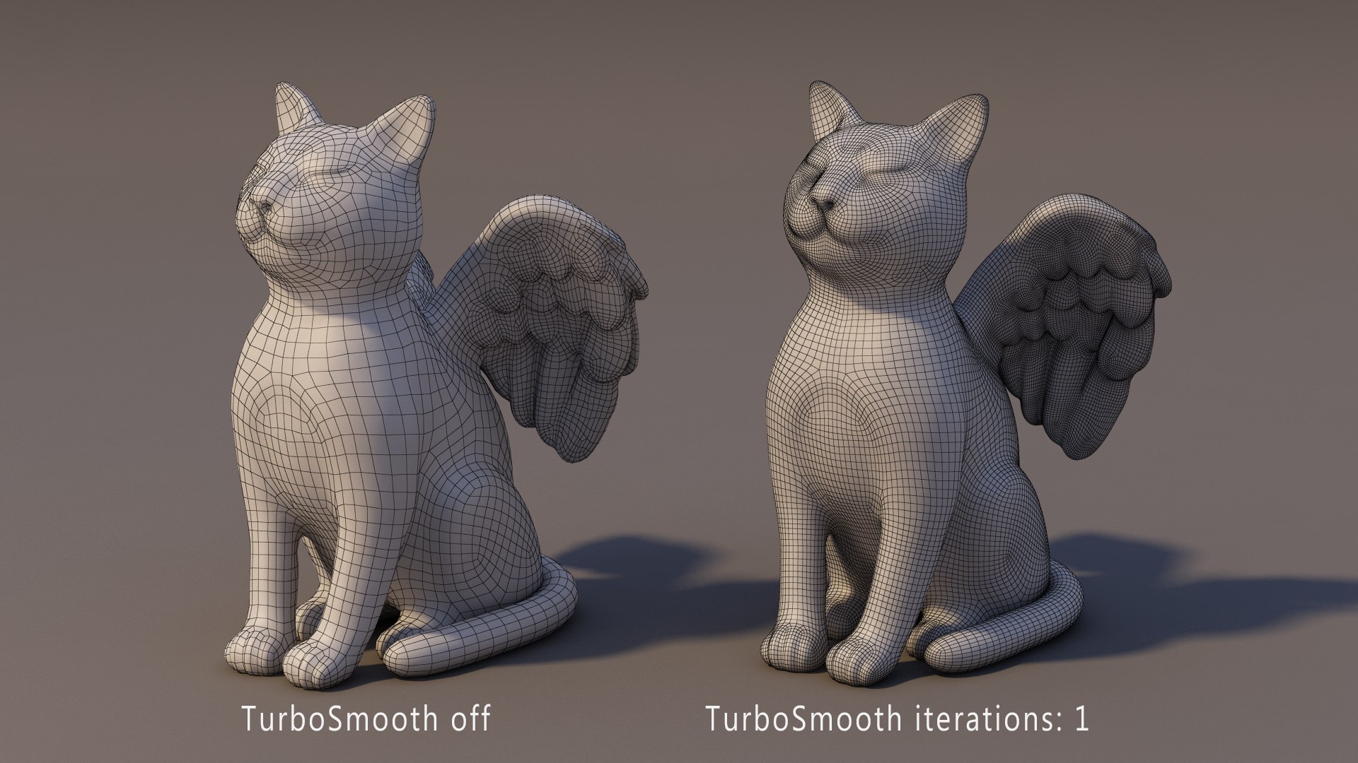 Wing Cat Statue 3D Model - TurboSquid 1478688