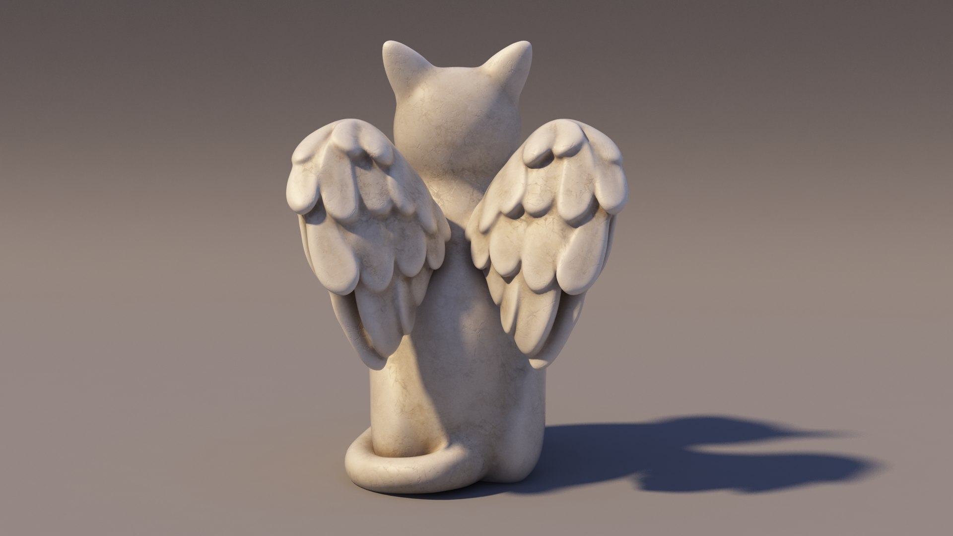 Wing Cat Statue 3D Model - TurboSquid 1478688
