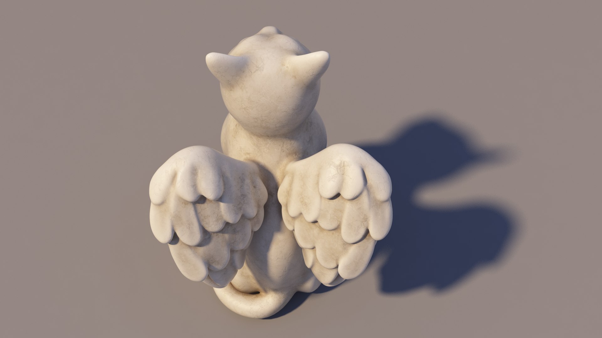 Wing Cat Statue 3D Model - TurboSquid 1478688