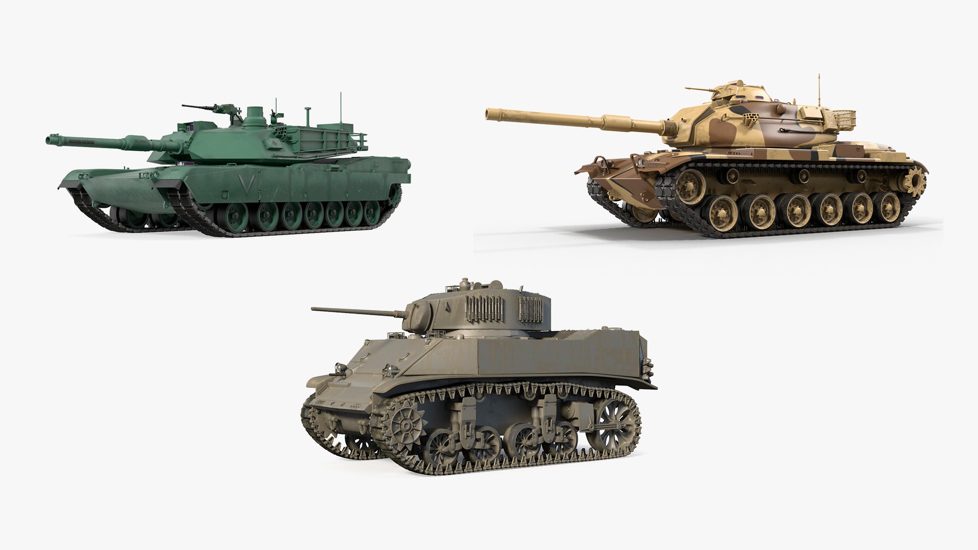 US Tanks Collection 2 3D - TurboSquid 2140951