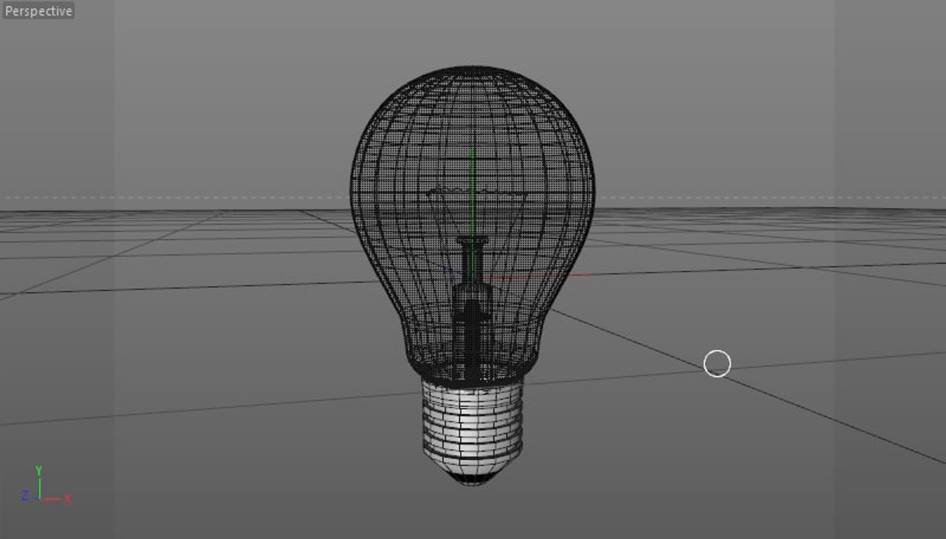 3d light bulb model