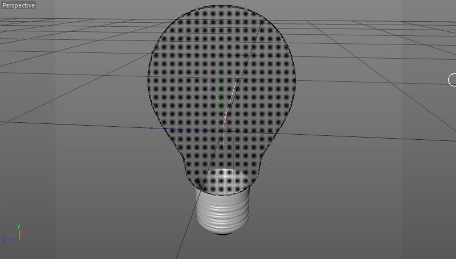 3d light bulb model