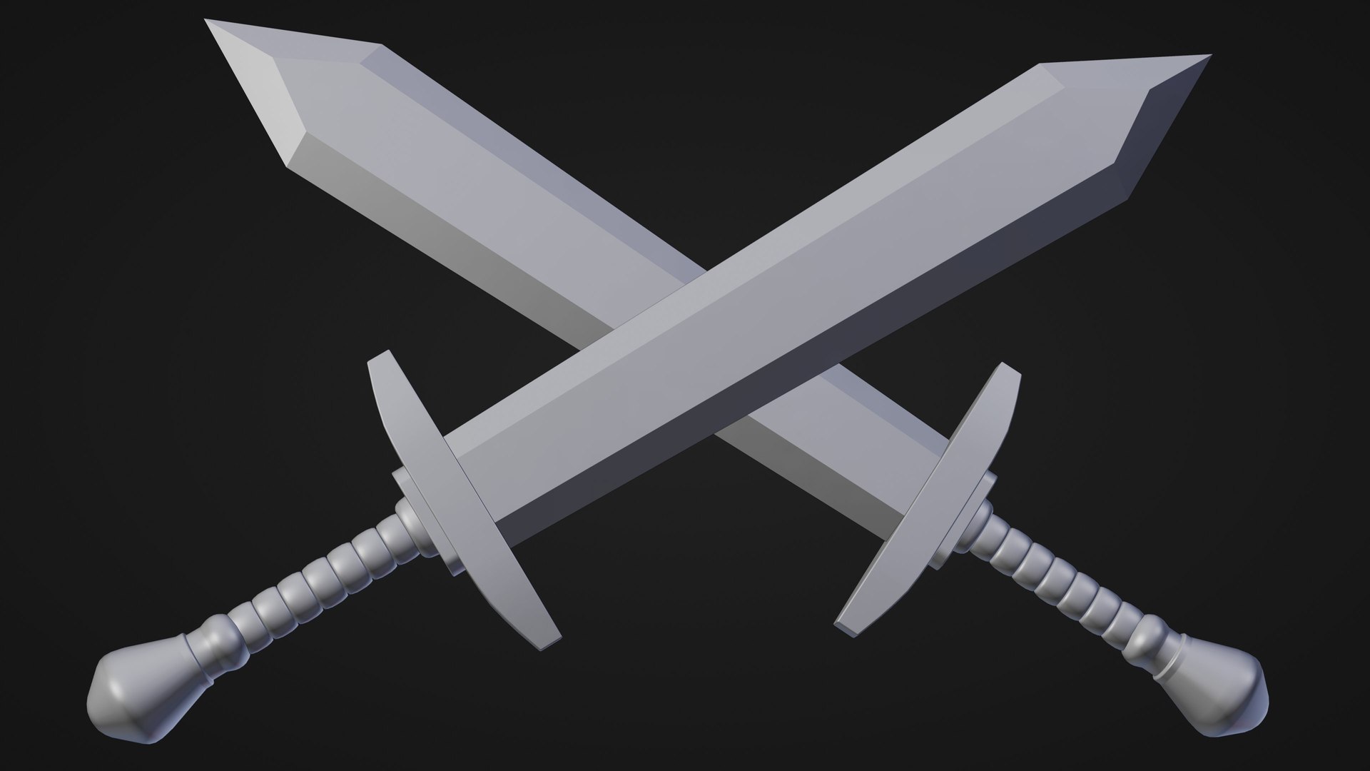 Stylized Hand Painted Sword 3D Model - TurboSquid 2330373