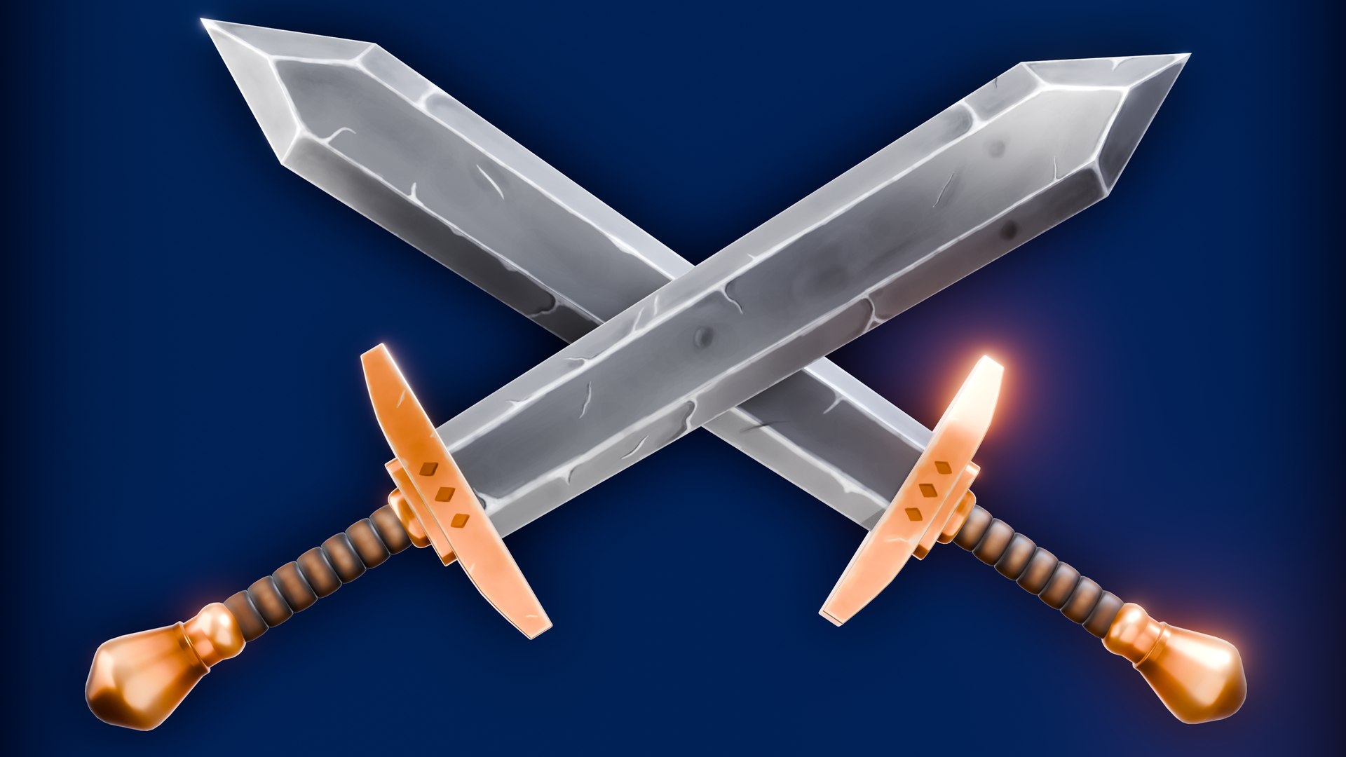 Stylized Hand Painted Sword 3D Model - TurboSquid 2330373