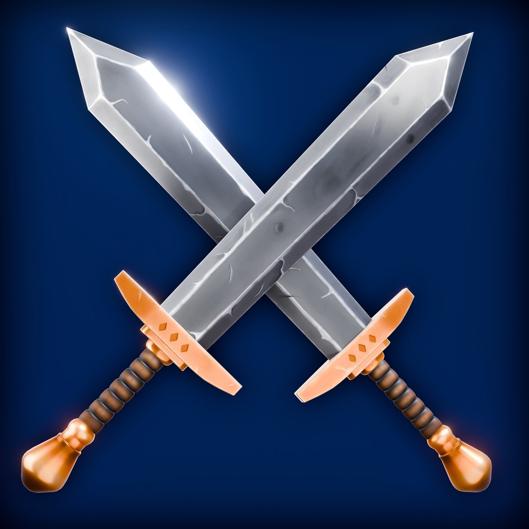 Stylized Hand Painted Sword 3D Model - TurboSquid 2330373