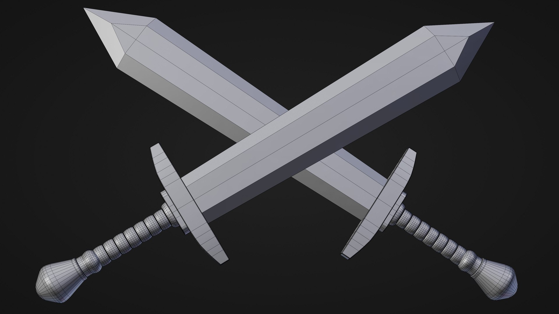 Stylized Hand Painted Sword 3D Model - TurboSquid 2330373