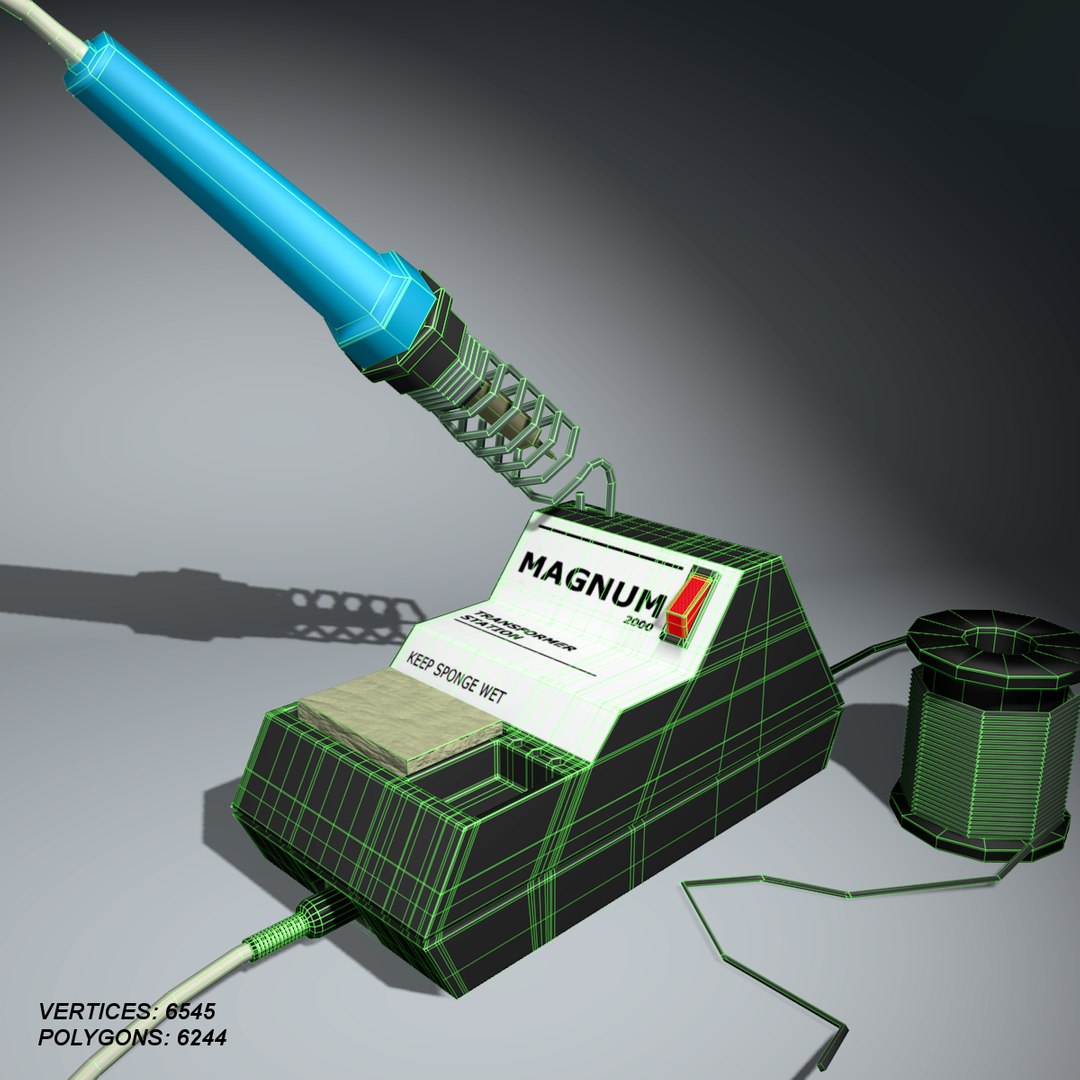 Professional Soldering Station 3d Model