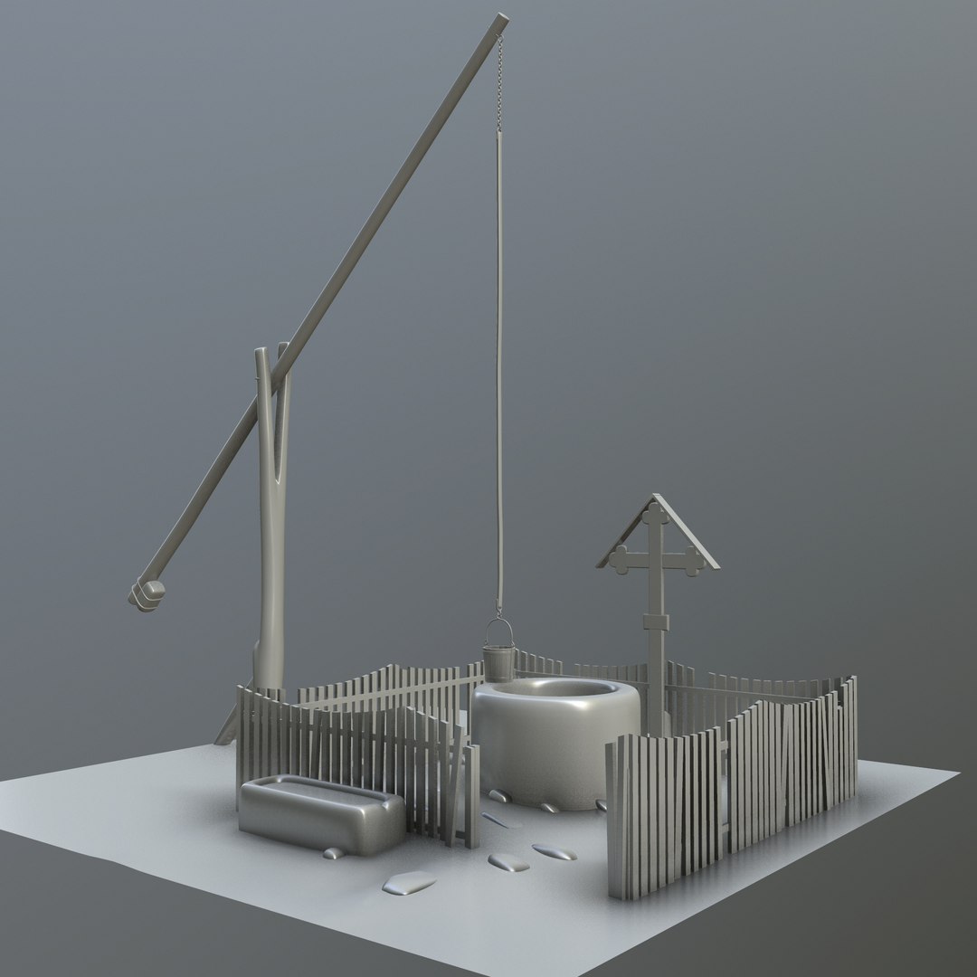 3d Model Of Draw Shadoof Scaled