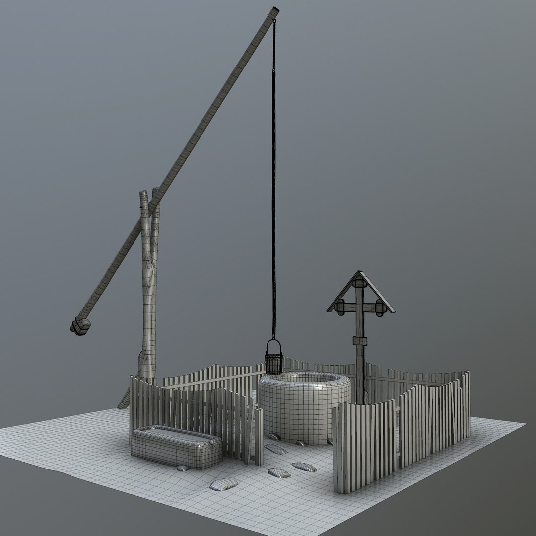 3d Model Of Draw Shadoof Scaled
