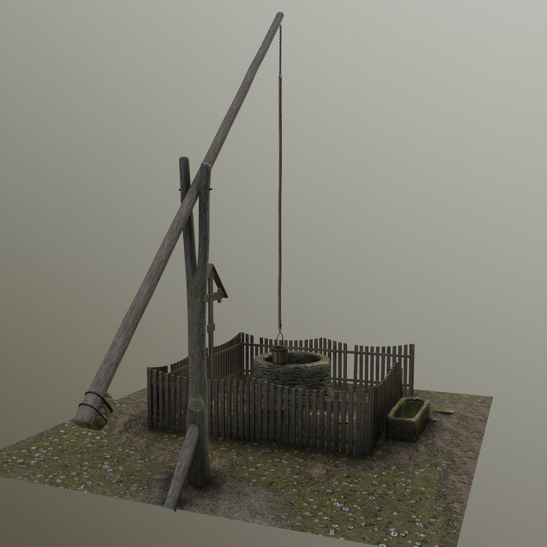 3d Model Of Draw Shadoof Scaled