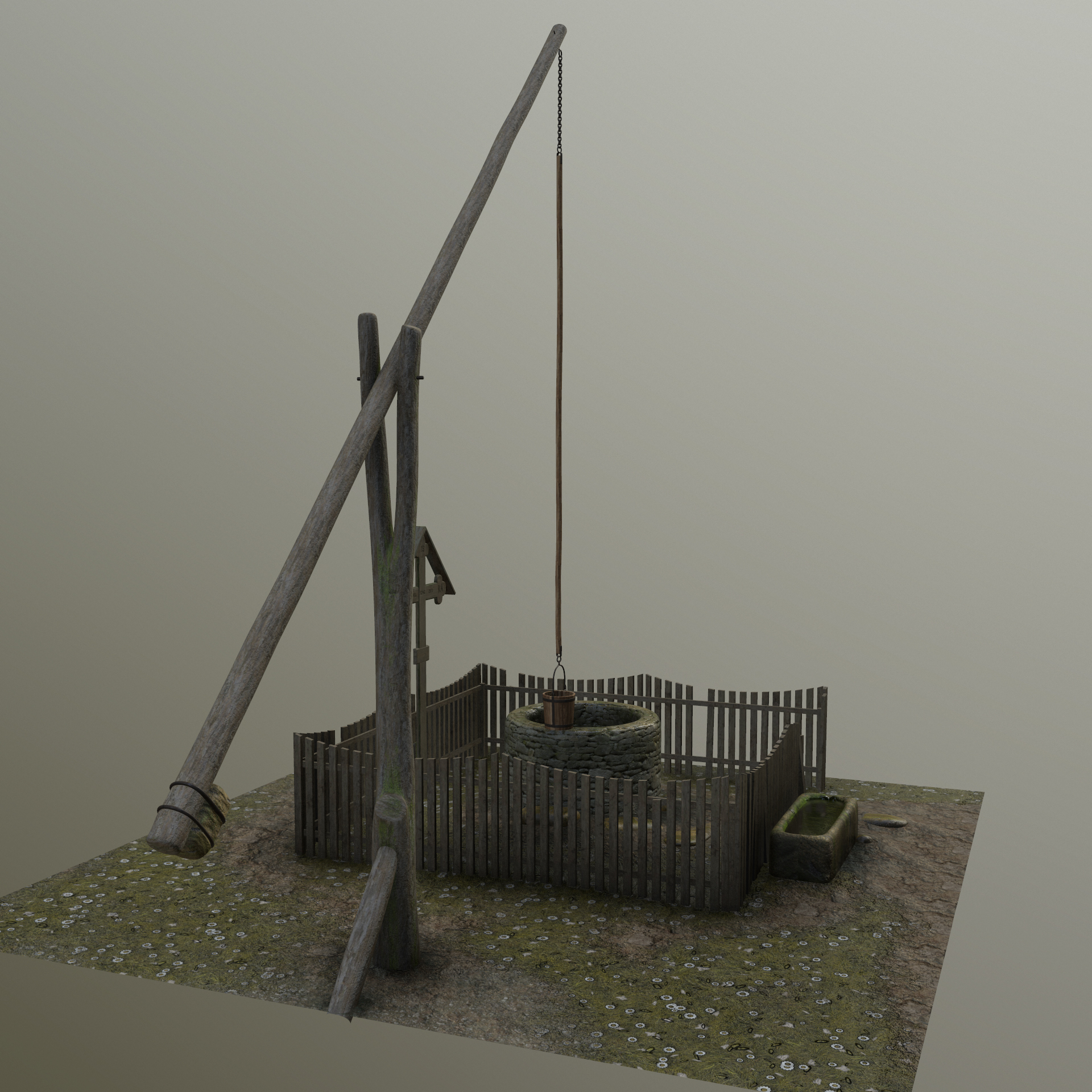 3d model of draw shadoof scaled