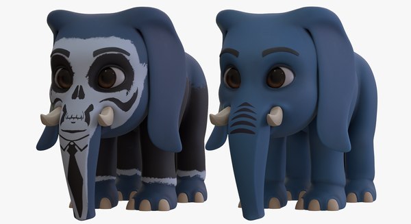Cartoon Elephant Maya Models for Download | TurboSquid