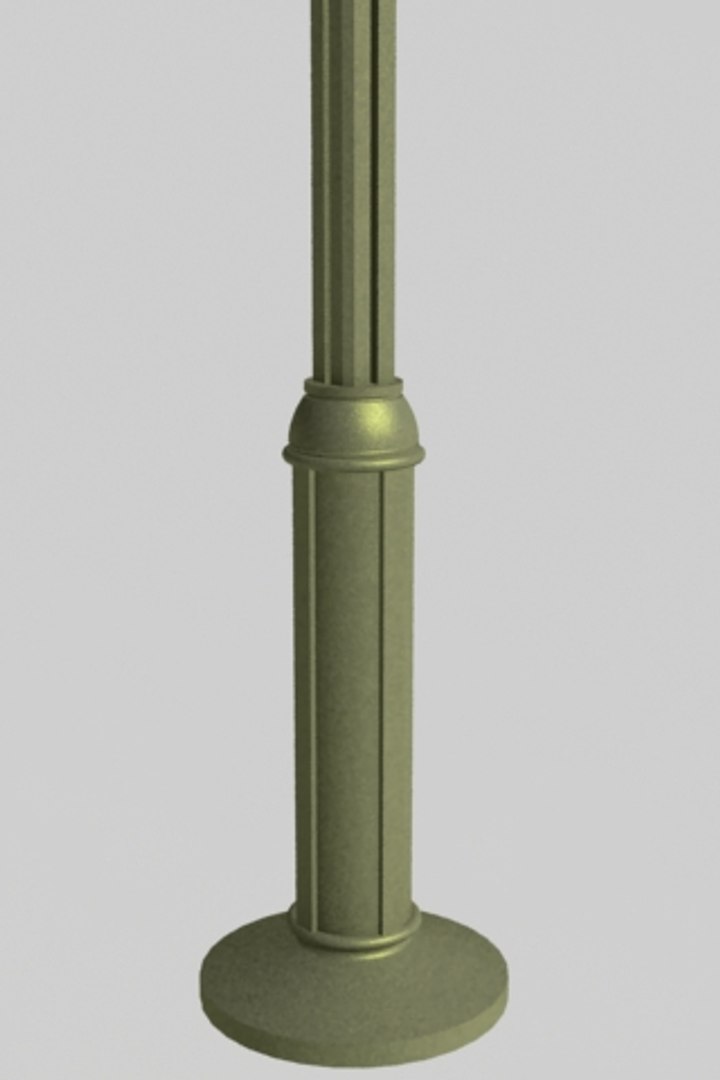 3d Lamp-post Lamp Model