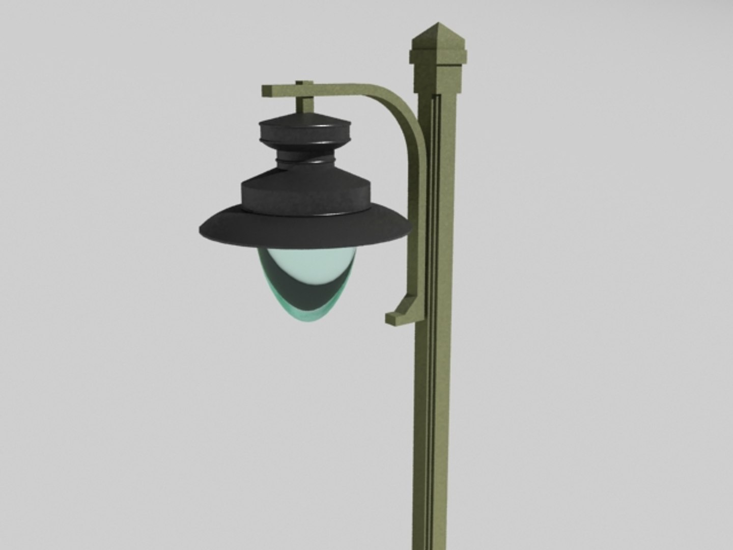 3d Lamp-post Lamp Model