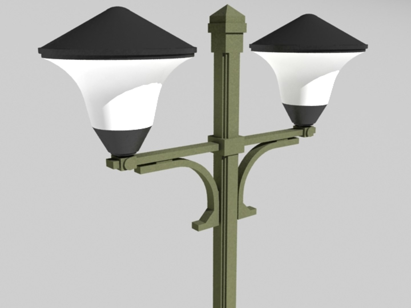 3d Lamp-post Lamp Model