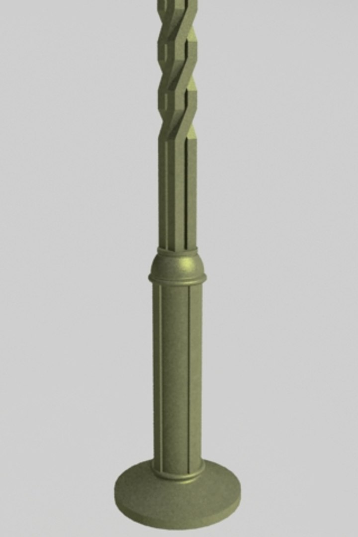 3d Lamp-post Lamp Model