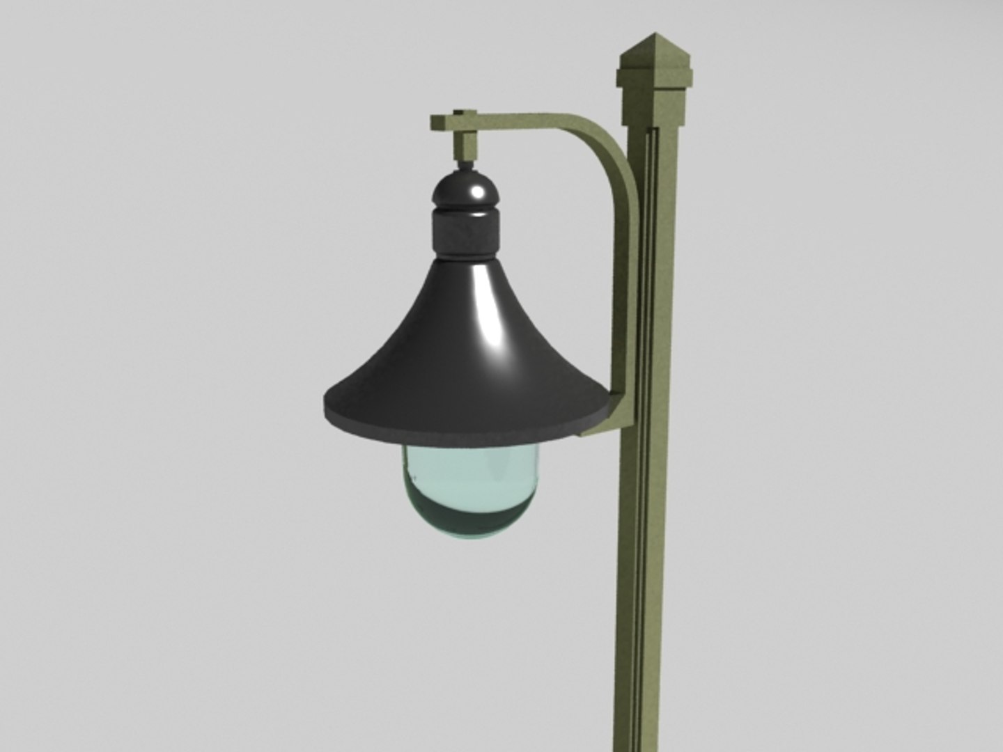3d Lamp-post Lamp Model