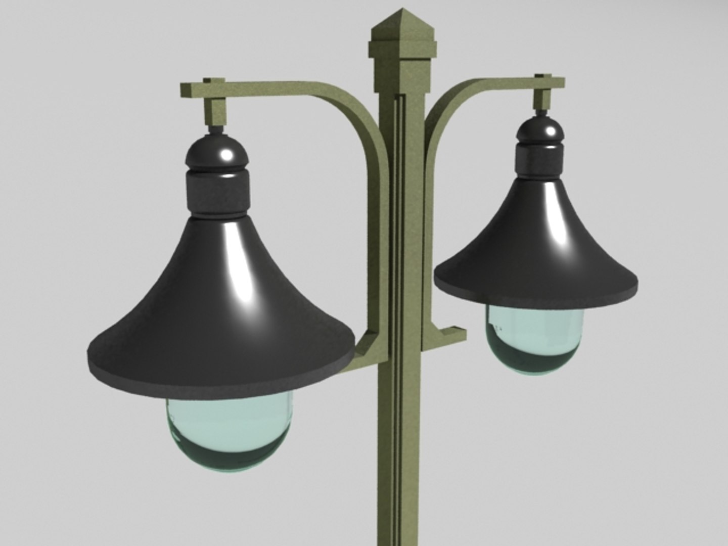 3d Lamp-post Lamp Model