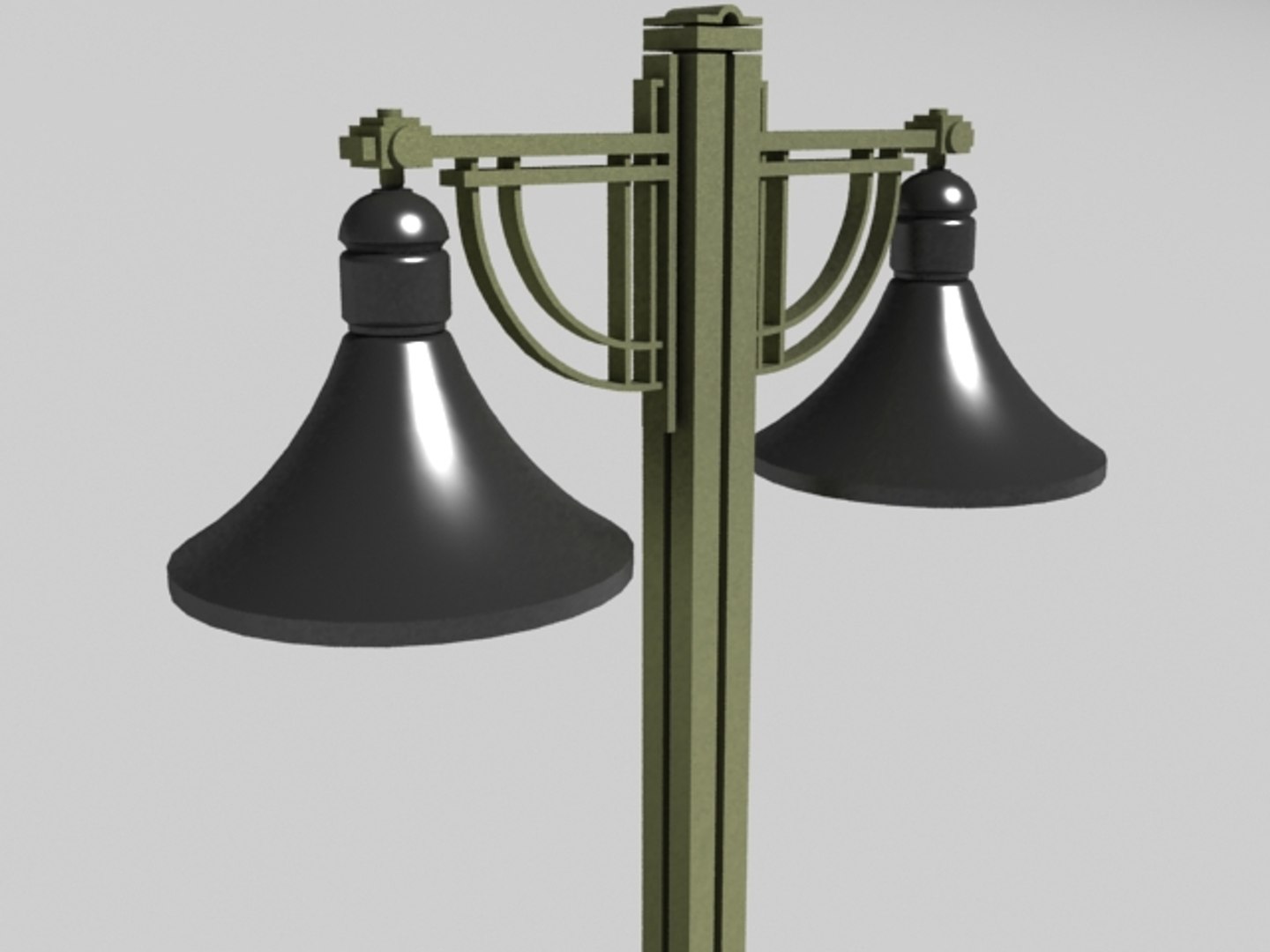 3d Lamp-post Lamp Model