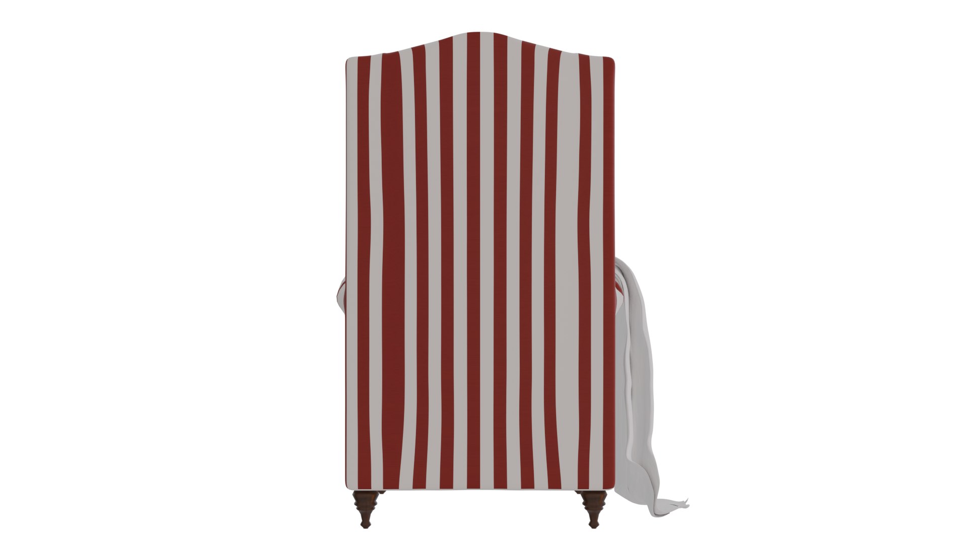 3D Candy Cane Striped Mediterranean Winged Arm Chair Model - TurboSquid ...