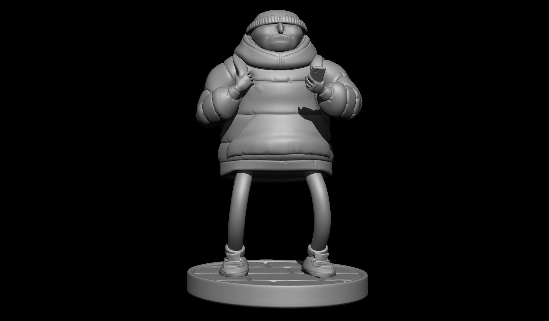 Miniature stylized hooligan printing 3D model - TurboSquid 1549345