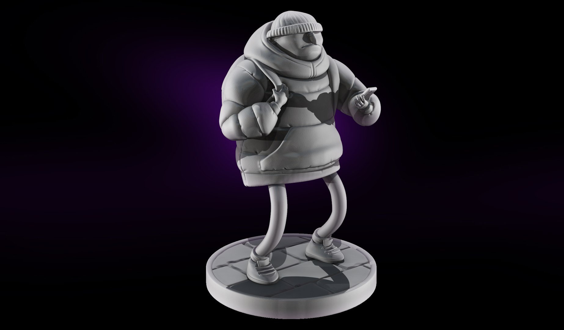 Miniature stylized hooligan printing 3D model - TurboSquid 1549345