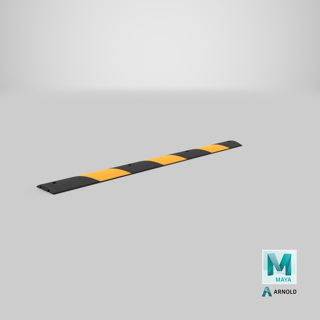 3D Model Speed Bump Concrete 01 Clean And Dirty - TurboSquid 1864632