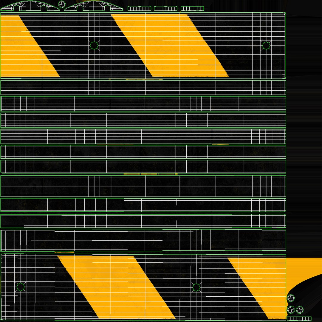 3D Model Speed Bump Concrete 01 Clean And Dirty - TurboSquid 1864632